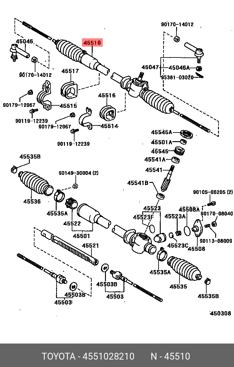 TOYOTA 45510-28210 45510-28210